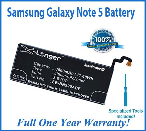 Samsung Galaxy Note 5 Battery Replacement Kit - Extended Life ...