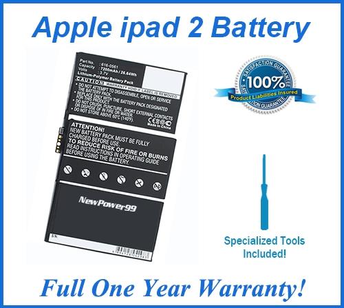 New iPad 2 battery for your Apple iPad 2 with Special Installation ...